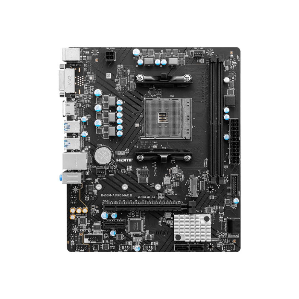 MSI B450M-A PRO MAX II Motherboard | AM4 Power and Performance in a Co – MUSTAFA COMPUTERS