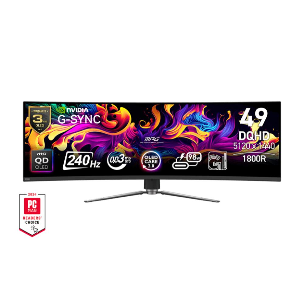 MSI MPG 491CQPX O LED | 49" DQHD 240Hz Curved Gaming Monitor | QD O LE – MUSTAFA COMPUTERS