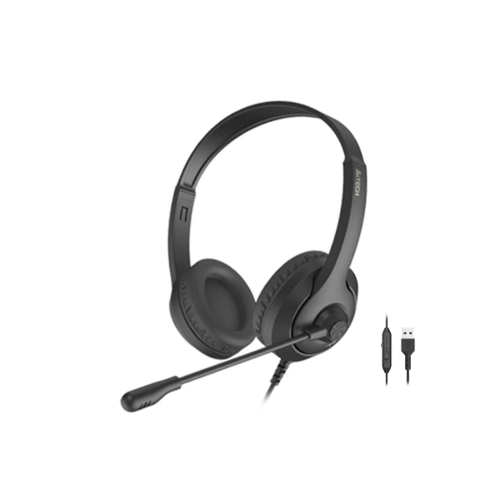 A4Tech FH100U | Stereo USB Headset | Rotatable Unidirectional Mic | 40 – MUSTAFA COMPUTERS