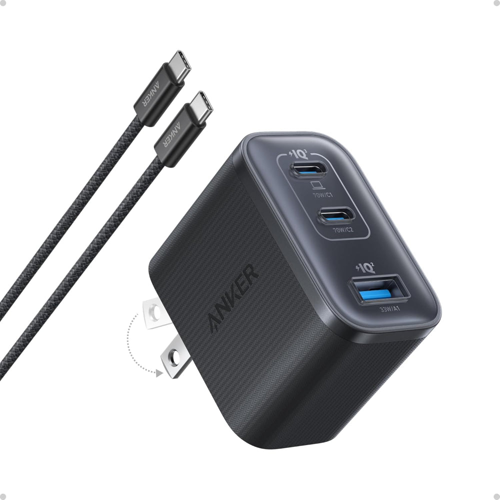 Anker Nano Ultra 70W | 3-Port GaN Charger | Dual USB-C + USB-A | Ultra – MUSTAFA COMPUTERS