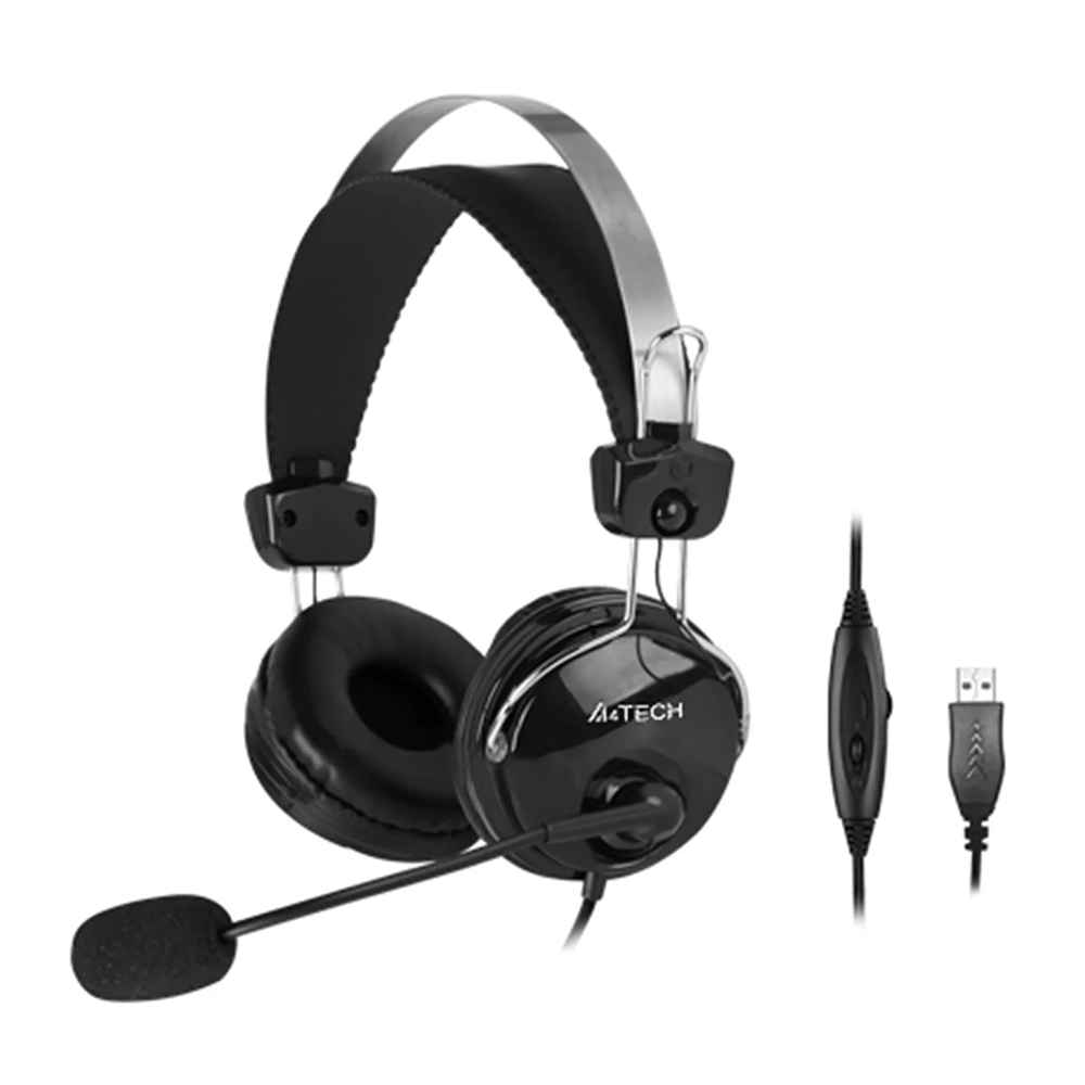 A4Tech HU-7P ComfortFit Stereo USB Headset | Exceptional Sound and Com ...