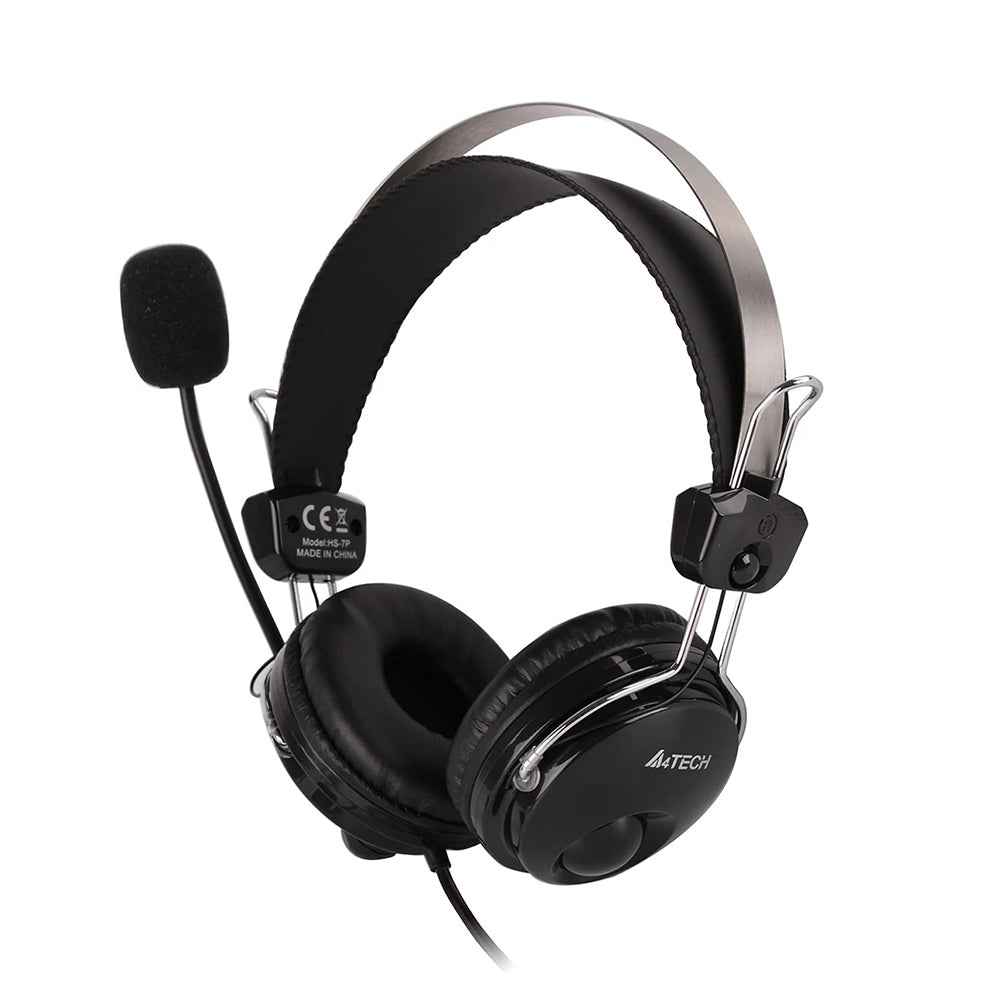 A4Tech HS-7P | ComfortFit Stereo Headset (40mm Speaker, 3.5mm Plug, 2 ...