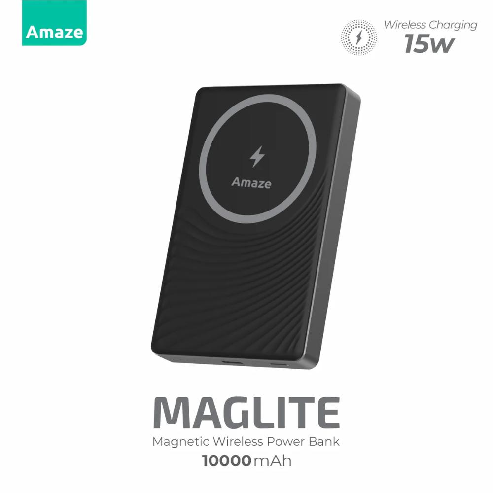 Amaze Maglite A245 | 10000mAh Magnetic Wireless Power Bank (15W MagSaf ...
