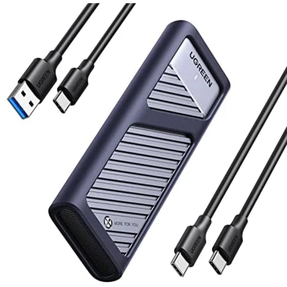 UGREEN 90408 | M.2 NVMe & SATA SSD Enclosure | 10Gbps USB 3.2 Gen 2 ...