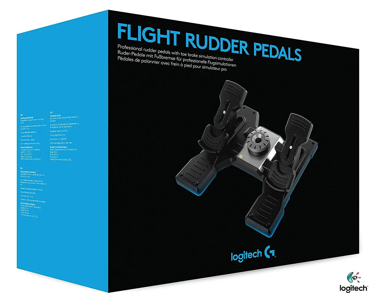 Logitech G Flight Rudder Pedals | Professional Simulation Rudder Pedal ...