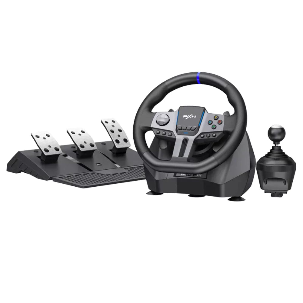 PXN V9 Gen2 | Professional Gaming Racing Wheel with 3-Pedal Set & 6+1 ...